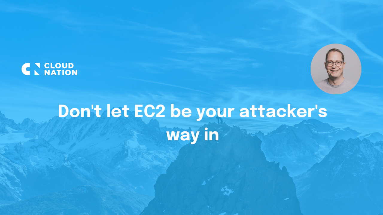 Don't let Amazon EC2 be your attacker's way in